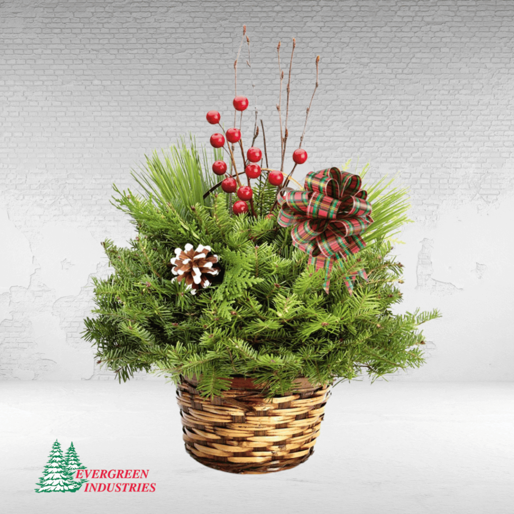 Friends & Family Holiday Centerpiece with Fir & Greenery